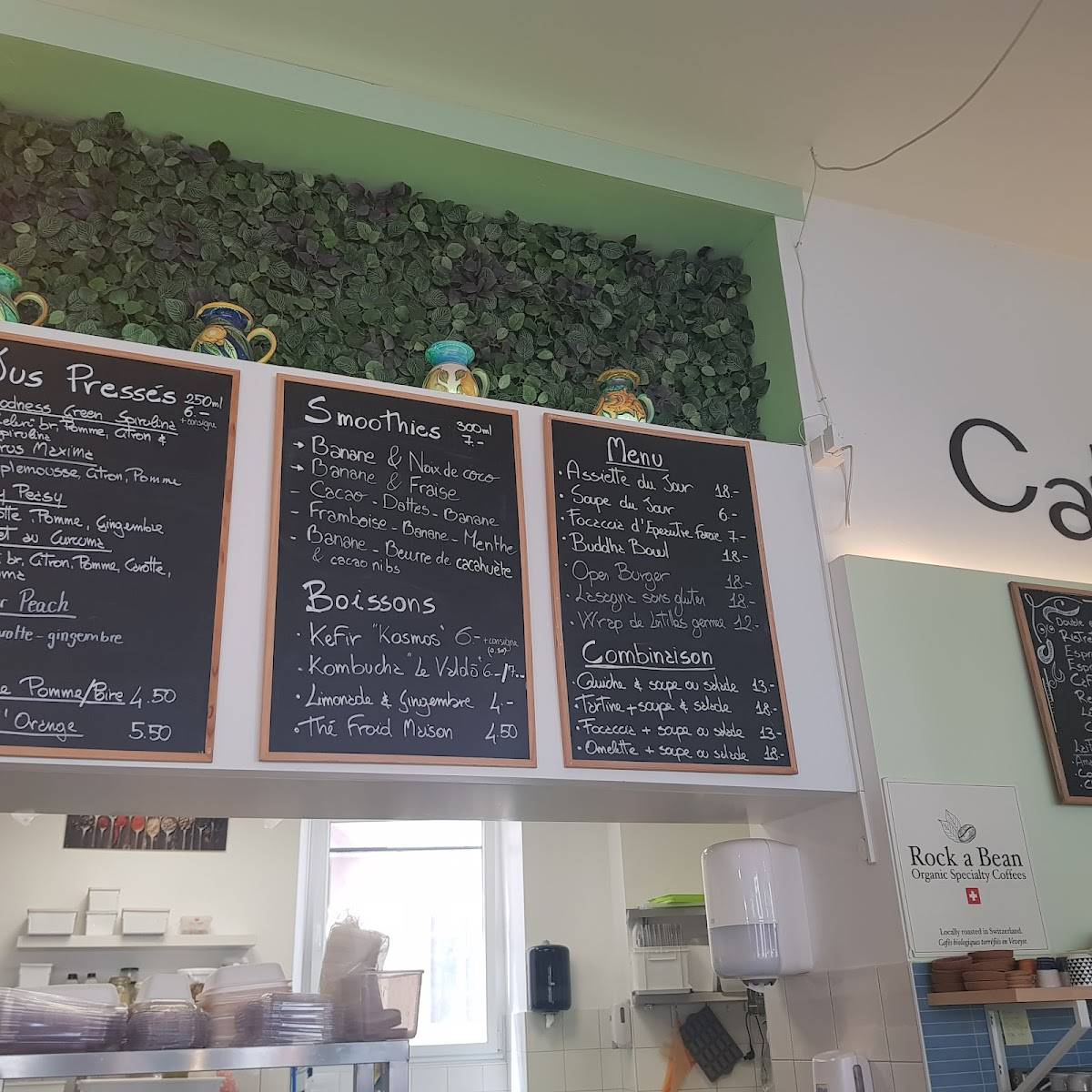 Menu da RACINES Plant based cafe/take away vegetal, Losanna