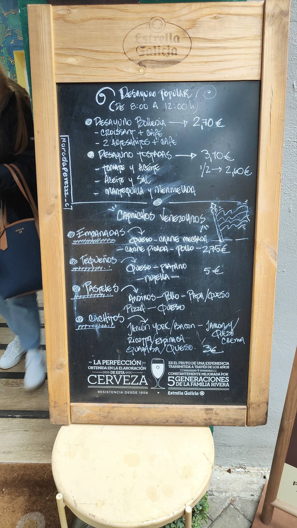 Carta de RITUAL CAFÉ, Paterna