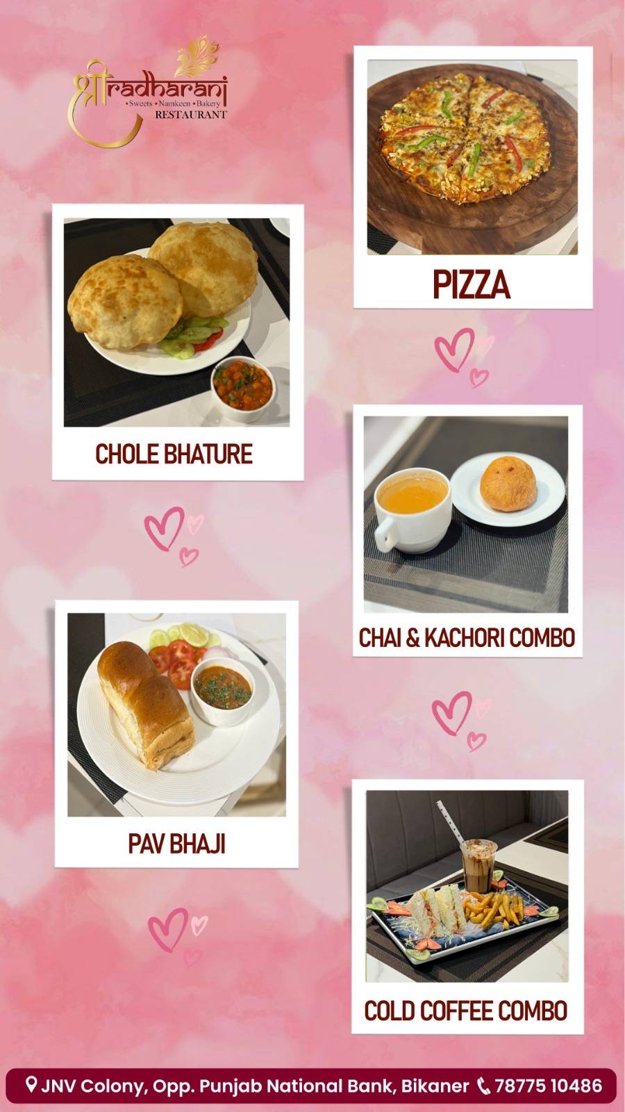 Menu at Radha Rani Sweets Namkeen Bakery & Restaurant, Bikaner