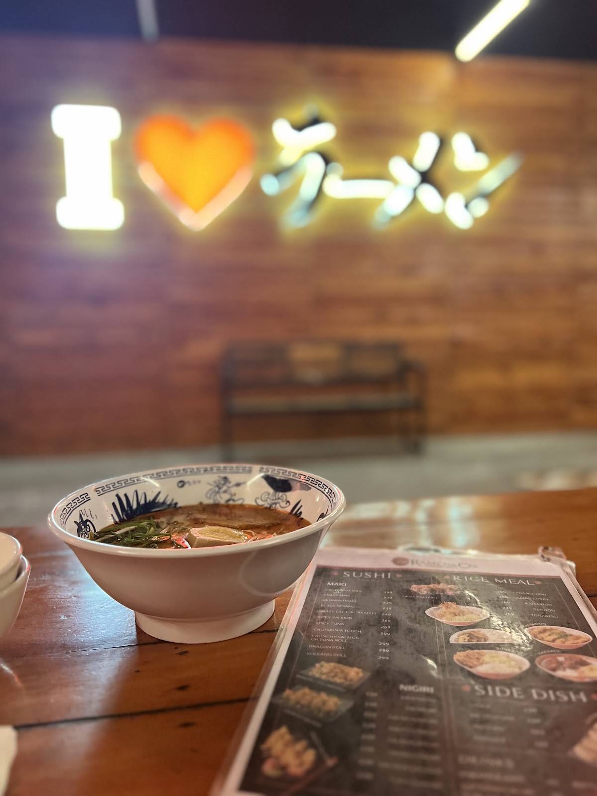 Menu at Ramen Co Japanese Cuisine Restaurant, Lipa
