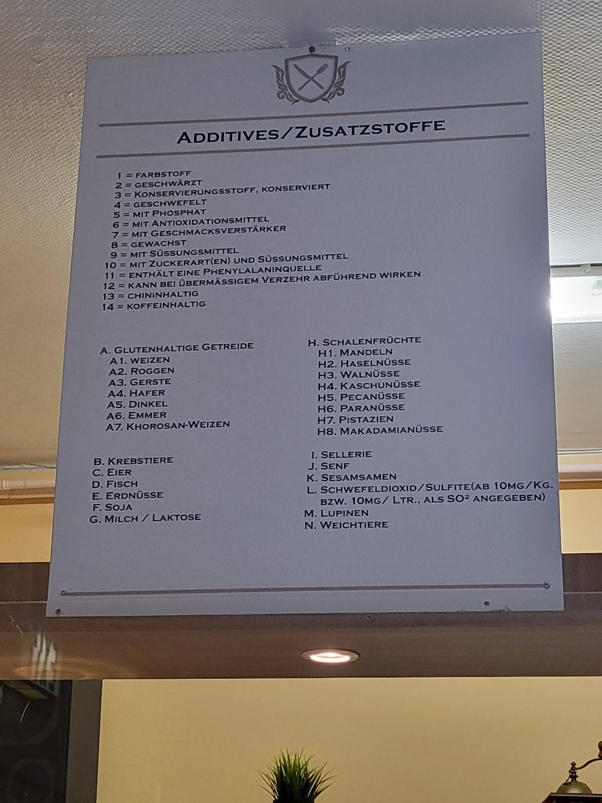 Carta del restaurante German Canteen, Ramstein-Miesenbach, Flugplatz ...