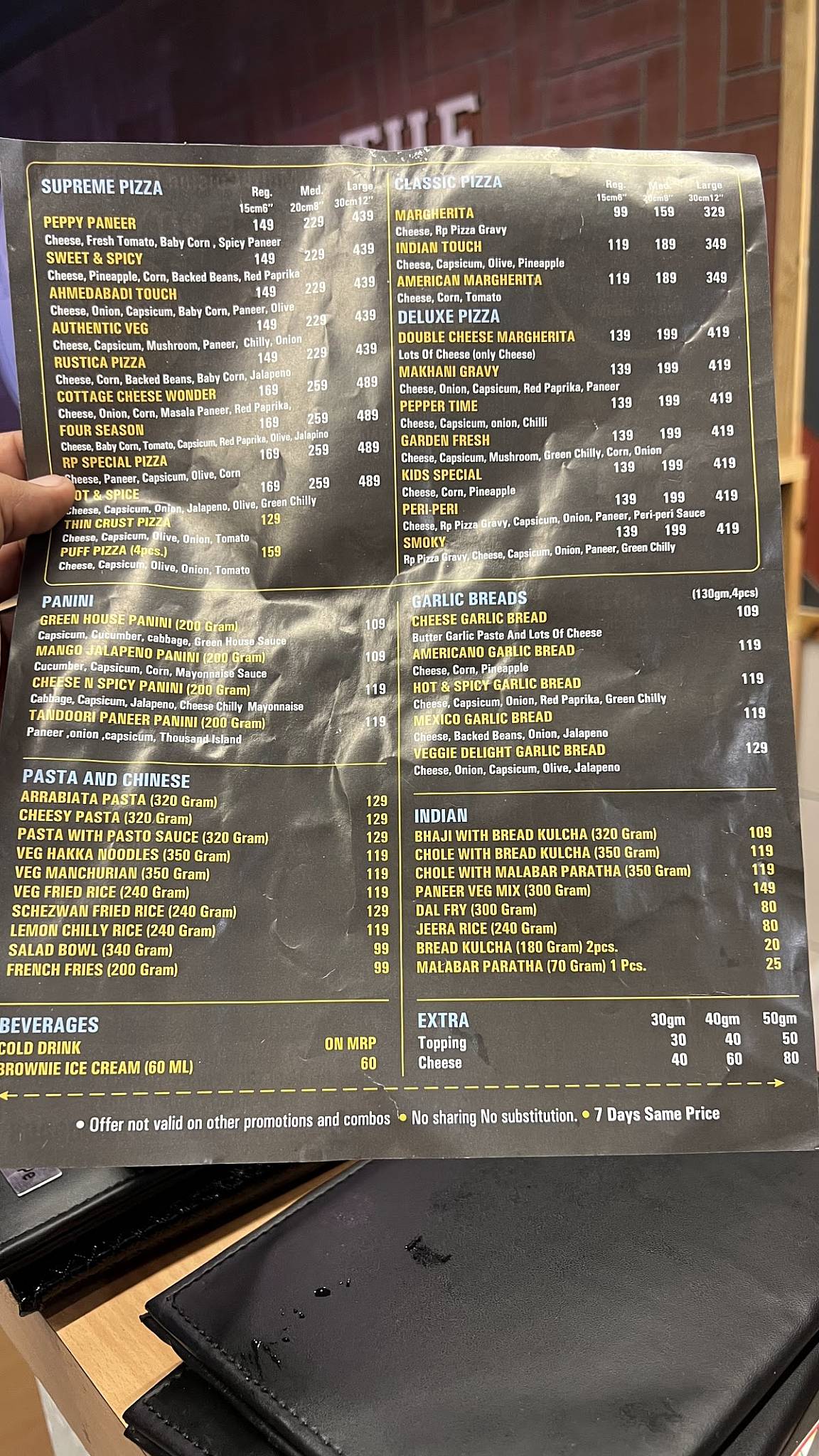 Menu at Real Paprika, Ahmedabad, 103