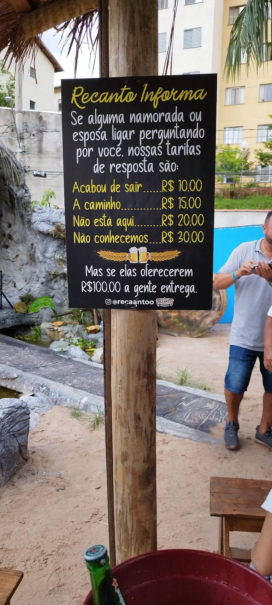 Menu em Recanto das Aves restaurante, Caieiras