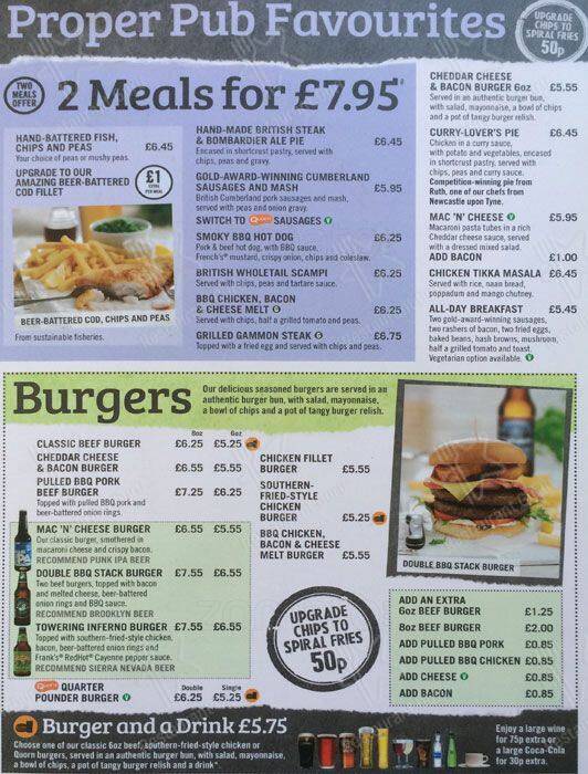 Menu at Red Barn, Bexleyheath, Barnehurst Rd