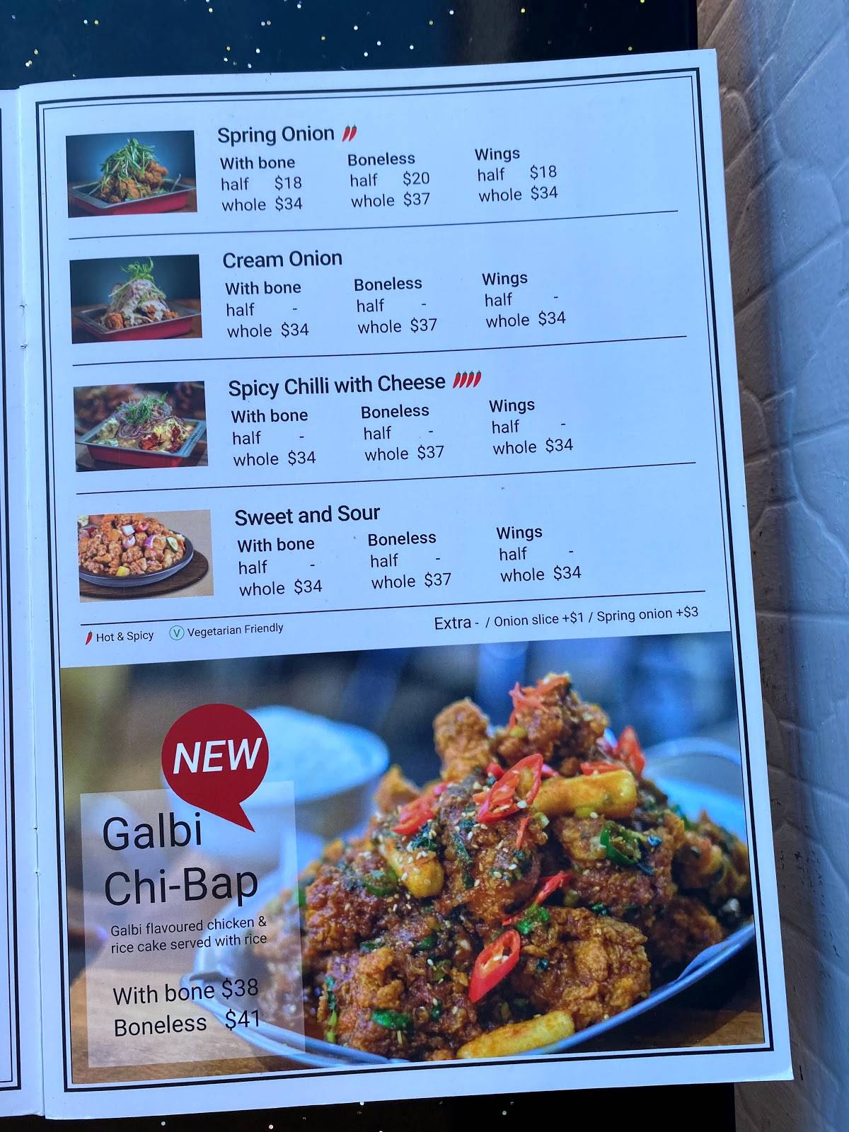 Menu at 7 Grams Restaurant, North Perth