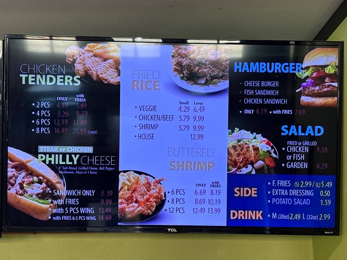 Menu at A-Town Wings restaurant, Aiken