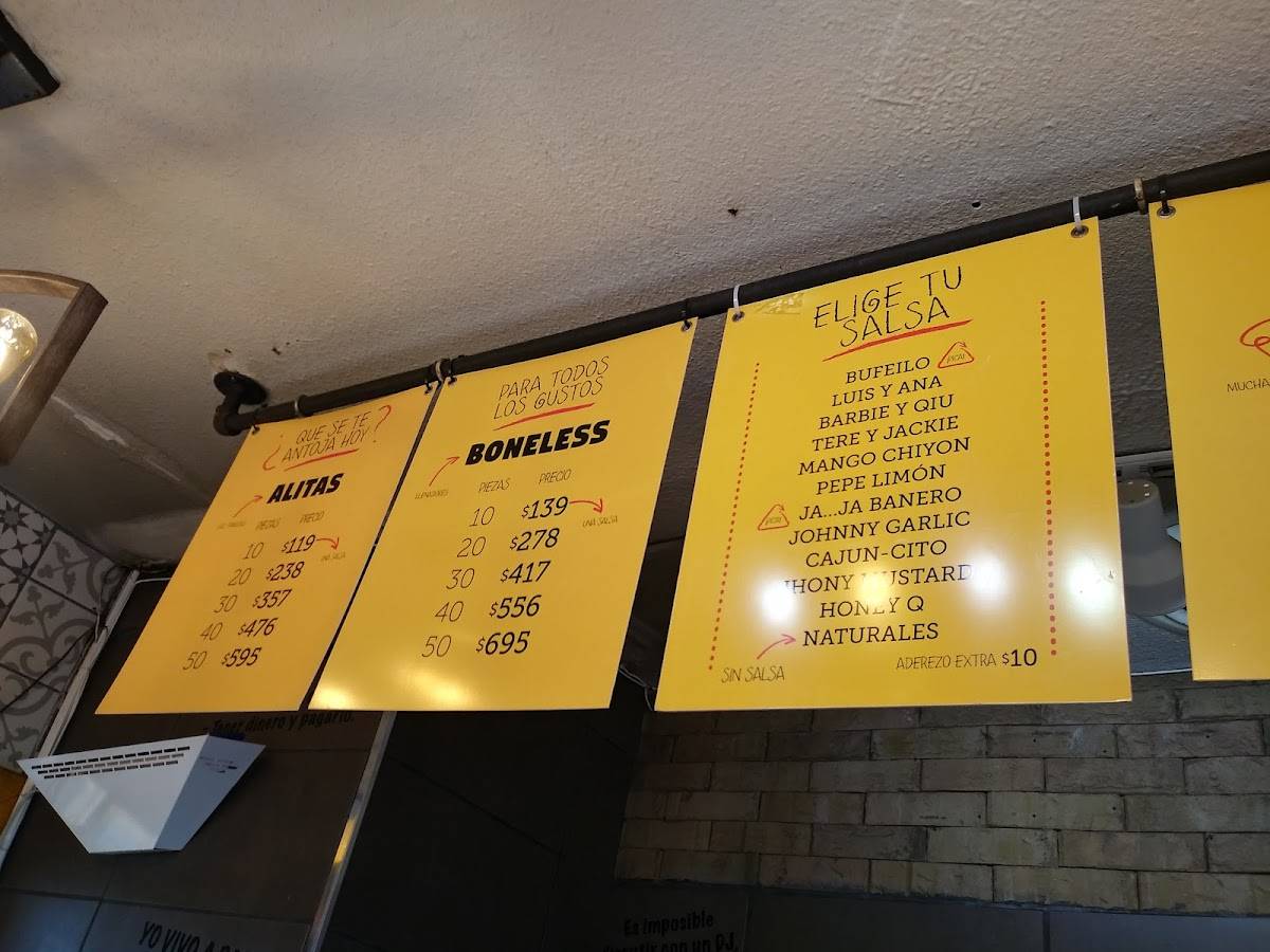Carta del restaurante Alitas To GO, Ciudad Juarez, C. Melquiades Alanís ...