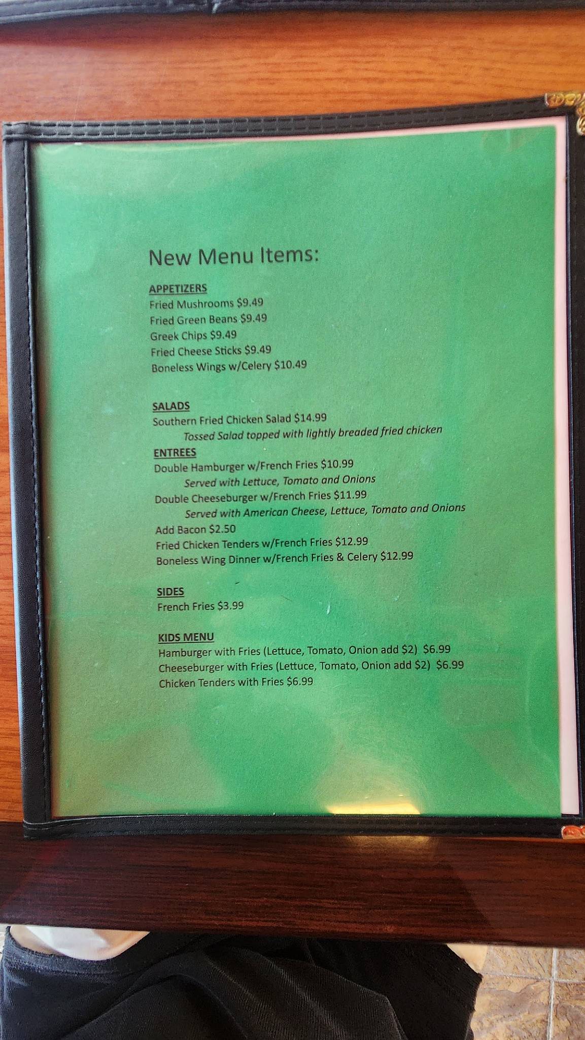 Menu at Apollo Flame Bistro - Hendersonville Rd restaurant, Asheville ...