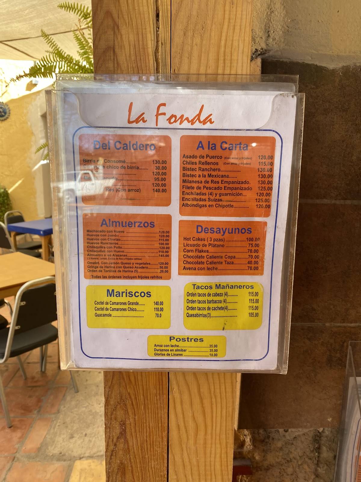 Carta del restaurante Birria y Menudo Doña Licha, San Antonio del las ...