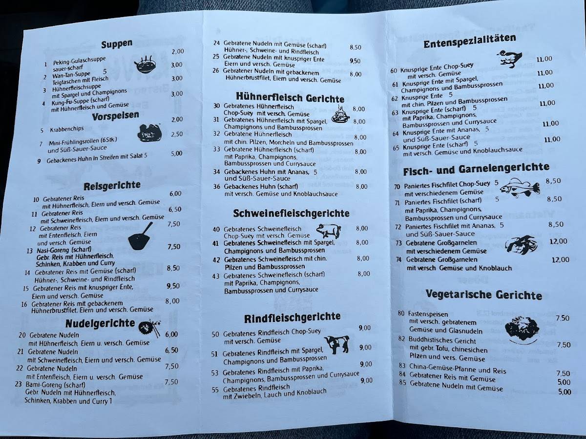 Speisekarte von Bistro Kinh Do restaurant, Bad Salzungen