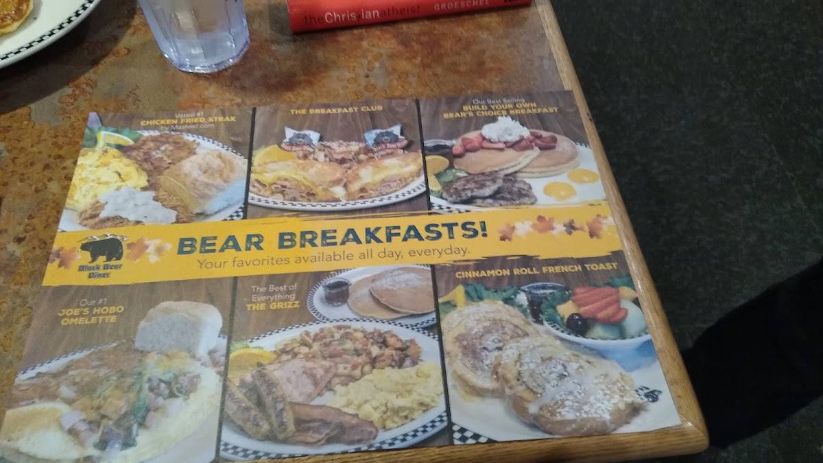 Menu at Black Bear Diner Burleson restaurant, Burleson