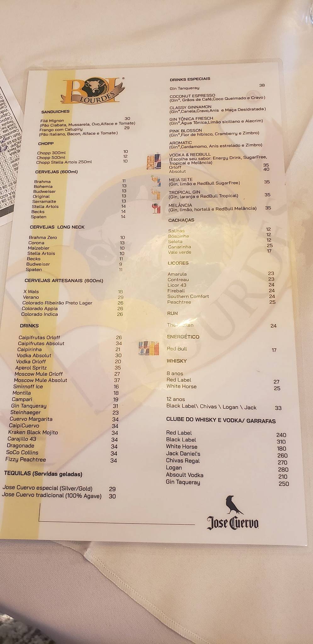 Menu em Boi Lourdes restaurante, Belo Horizonte, R. Curitiba