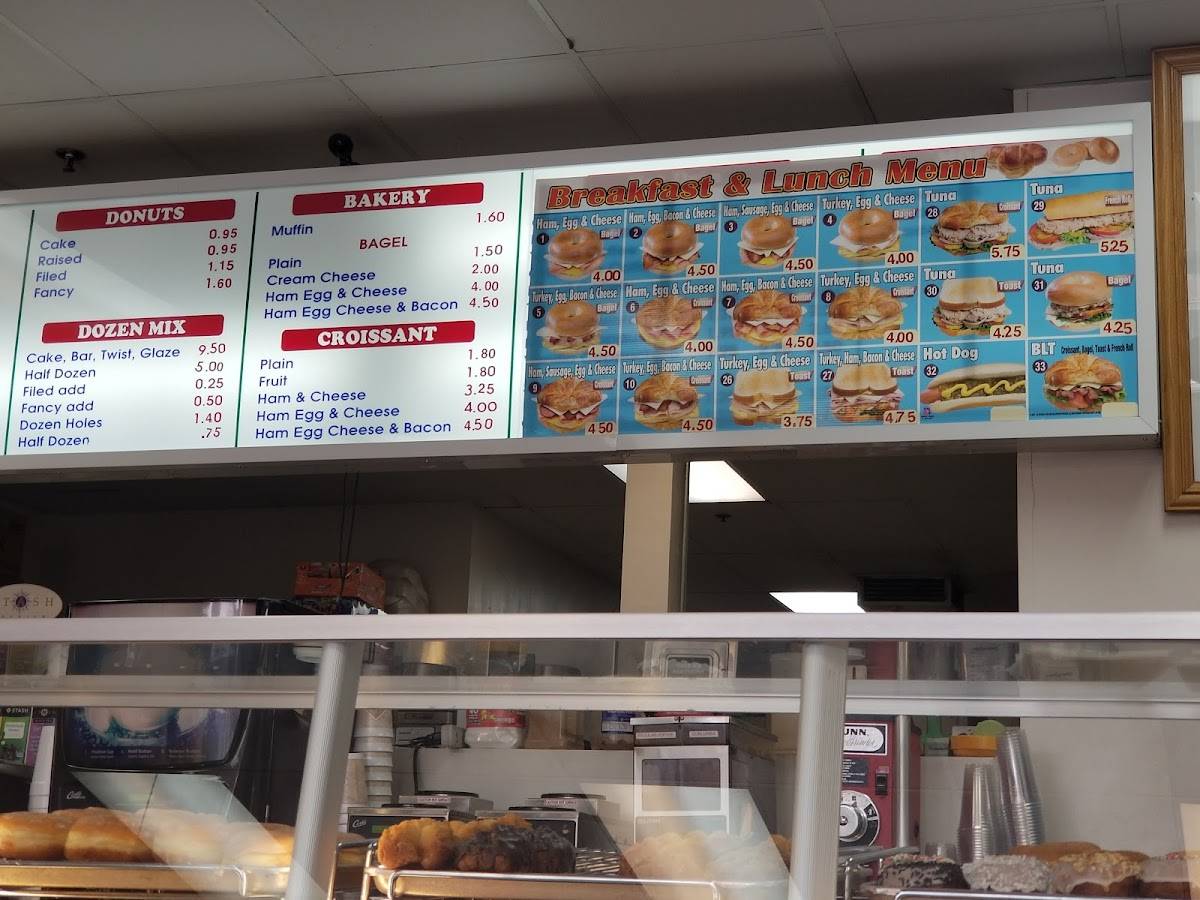 Menu at Boston Cream Donut restaurant, Inglewood