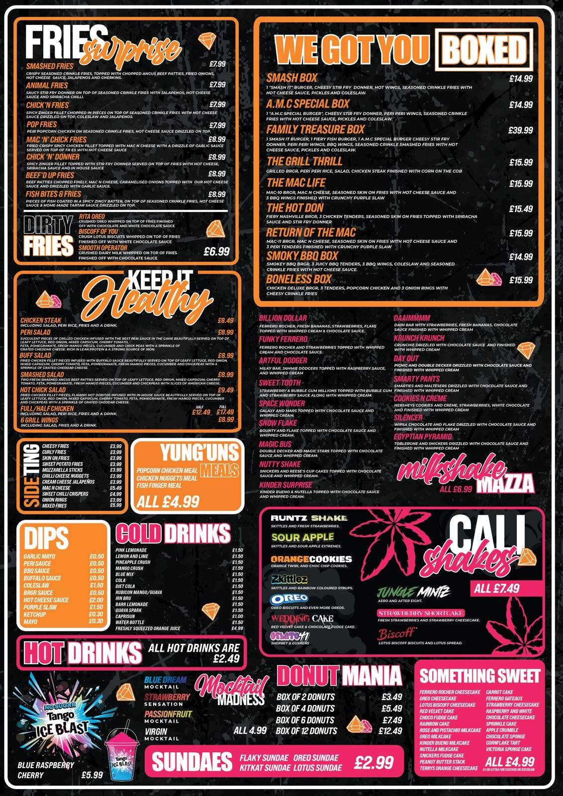 Menu at Brgr Time Leeds restaurant, Leeds