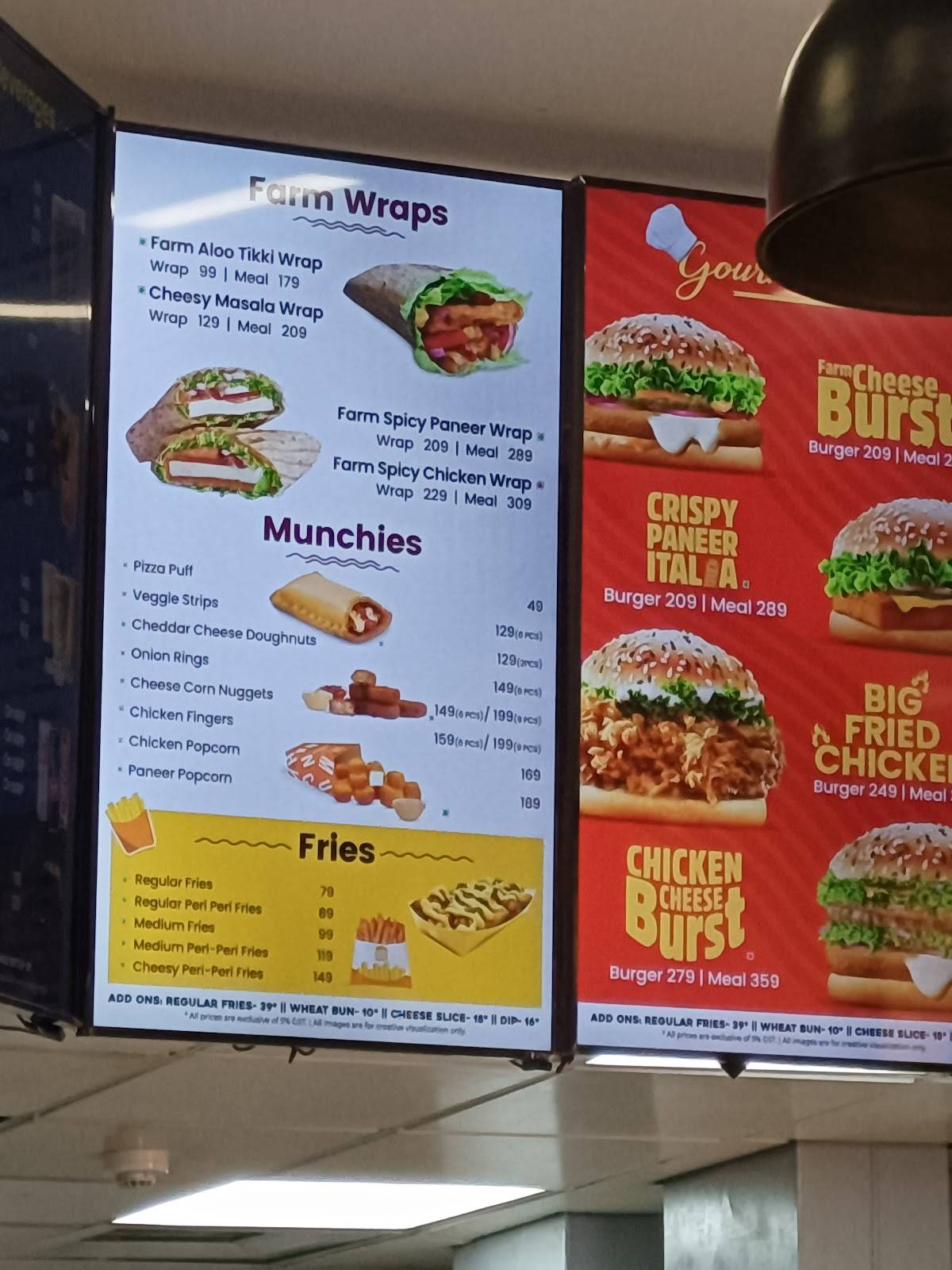 Menu at Burger Farm, Jaipur, 210