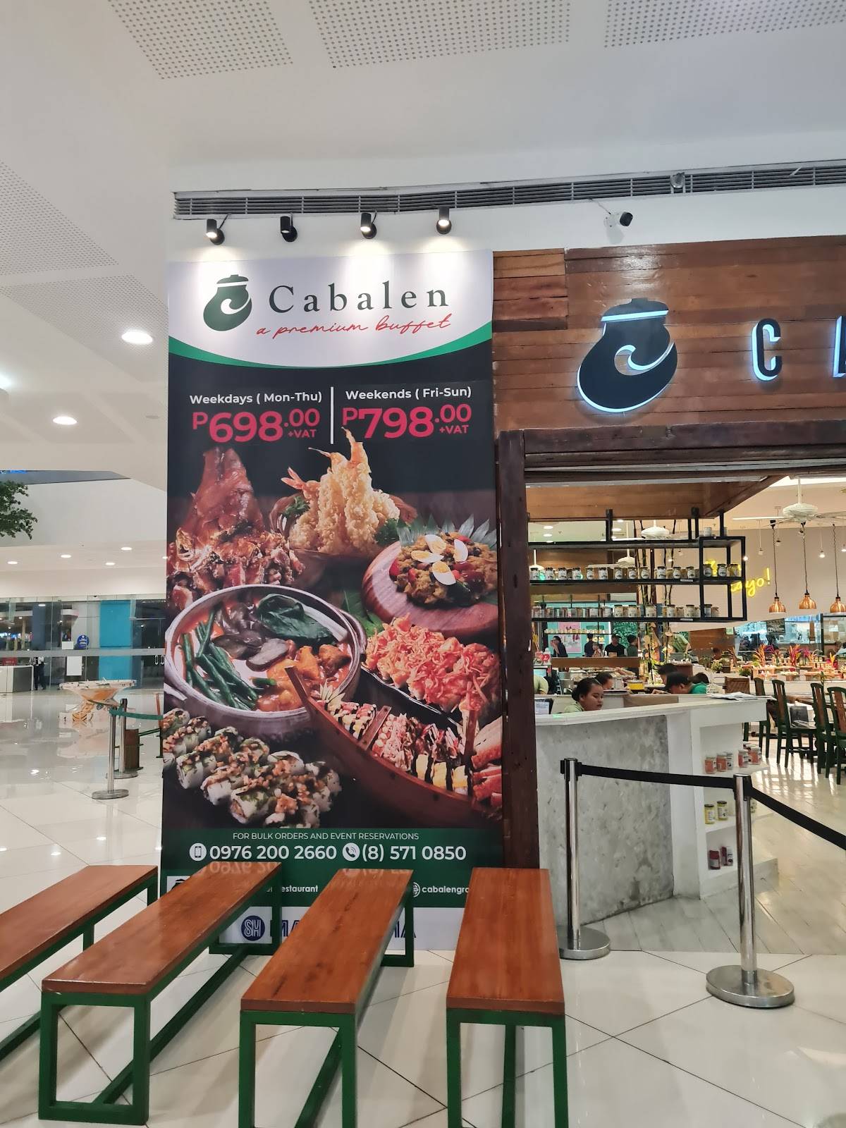 Menu at Cabalen Plus SM Mall of Asia restaurant, Pasay
