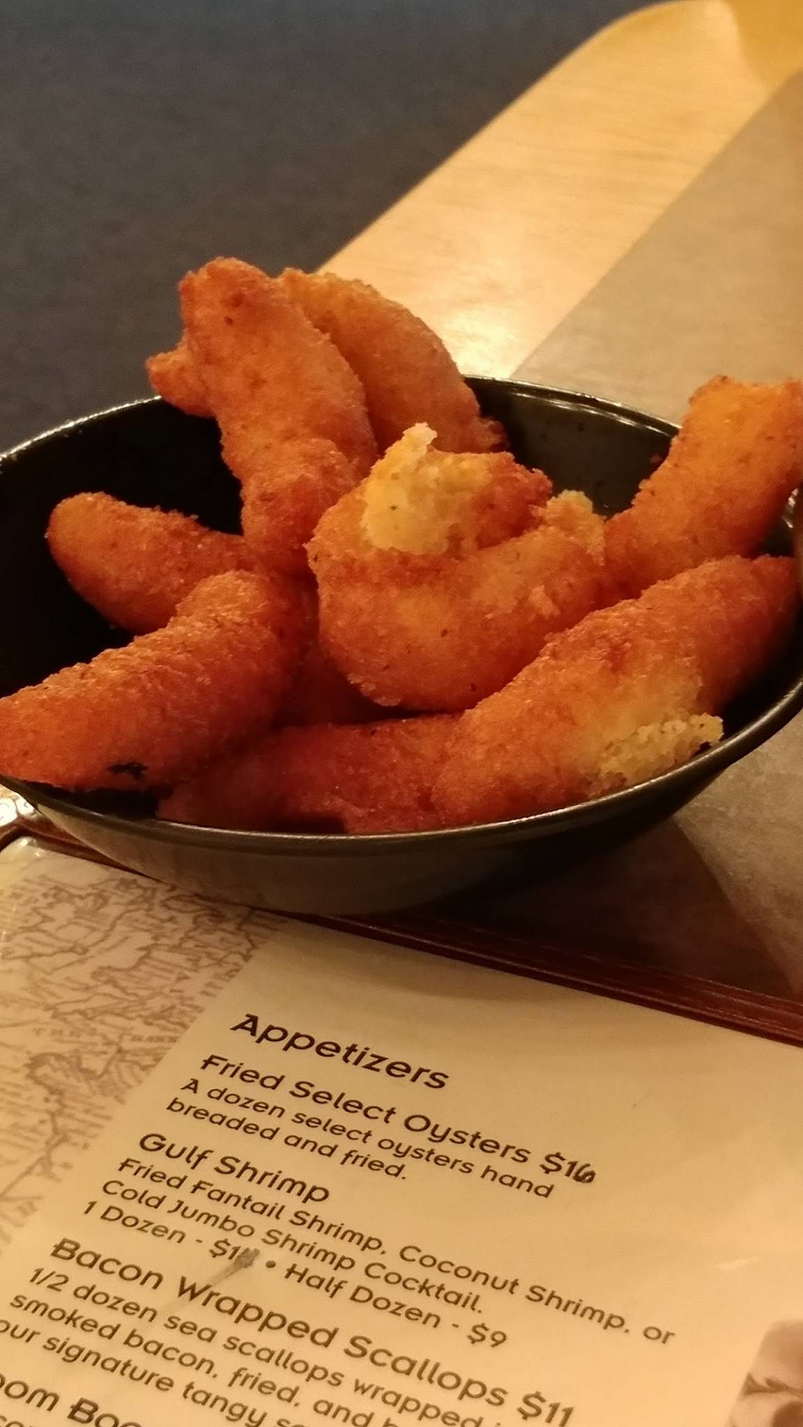 Menu at Captain's Galley restaurant, Dandridge