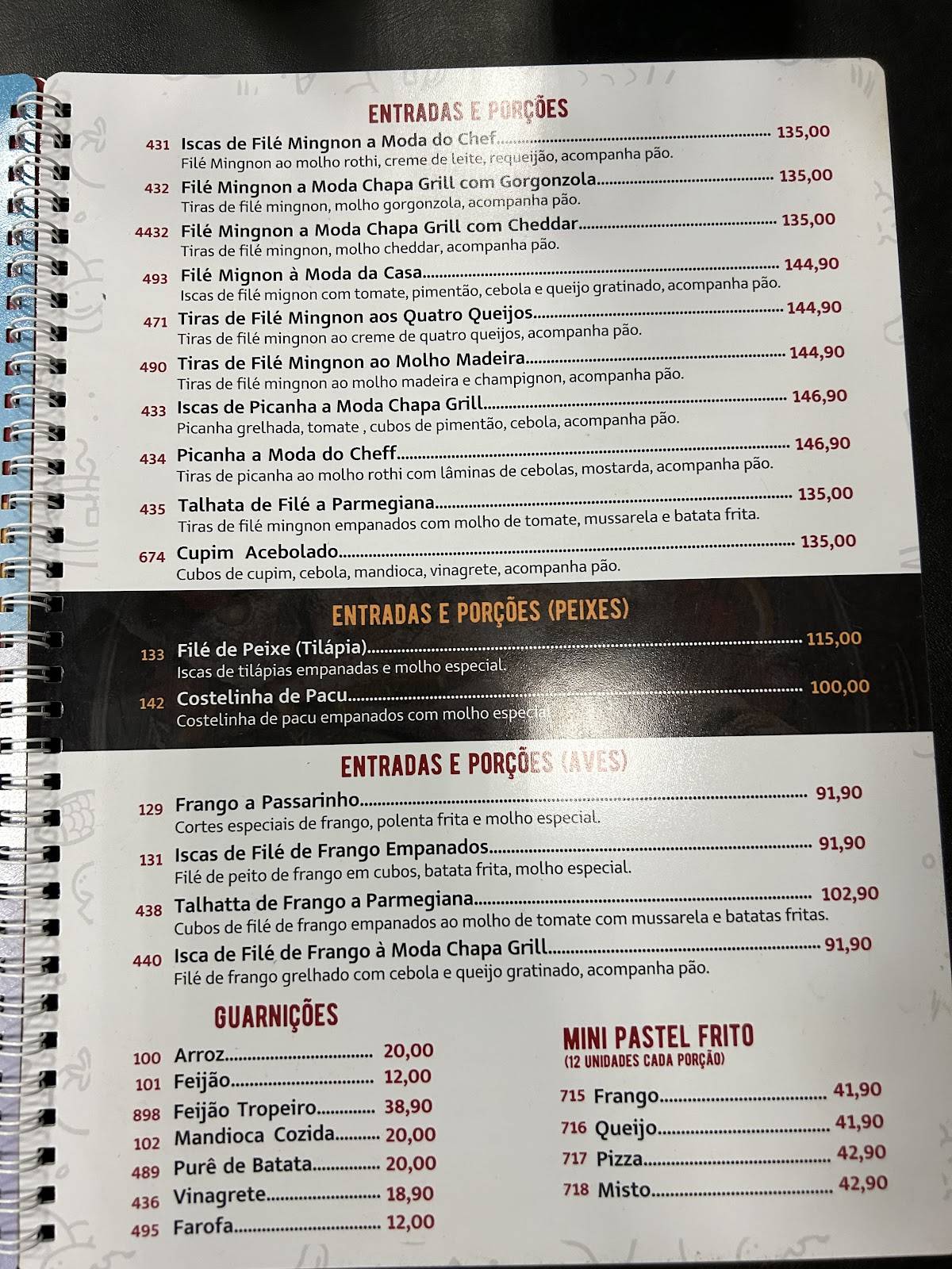 Menu at Chapa Grill Restaurante e Pizzaria, Chapadão do Céu