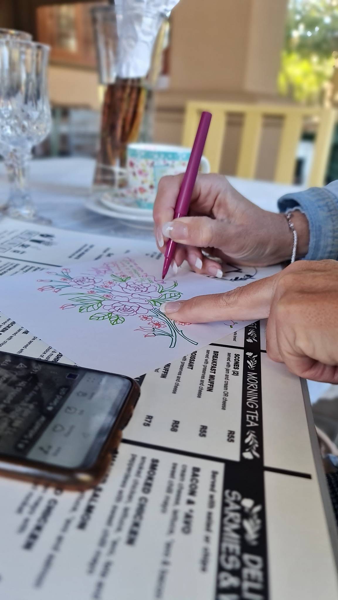 Menu at Chatters Café & Deli restaurant, Cape Town, 57 Lourensford Rd