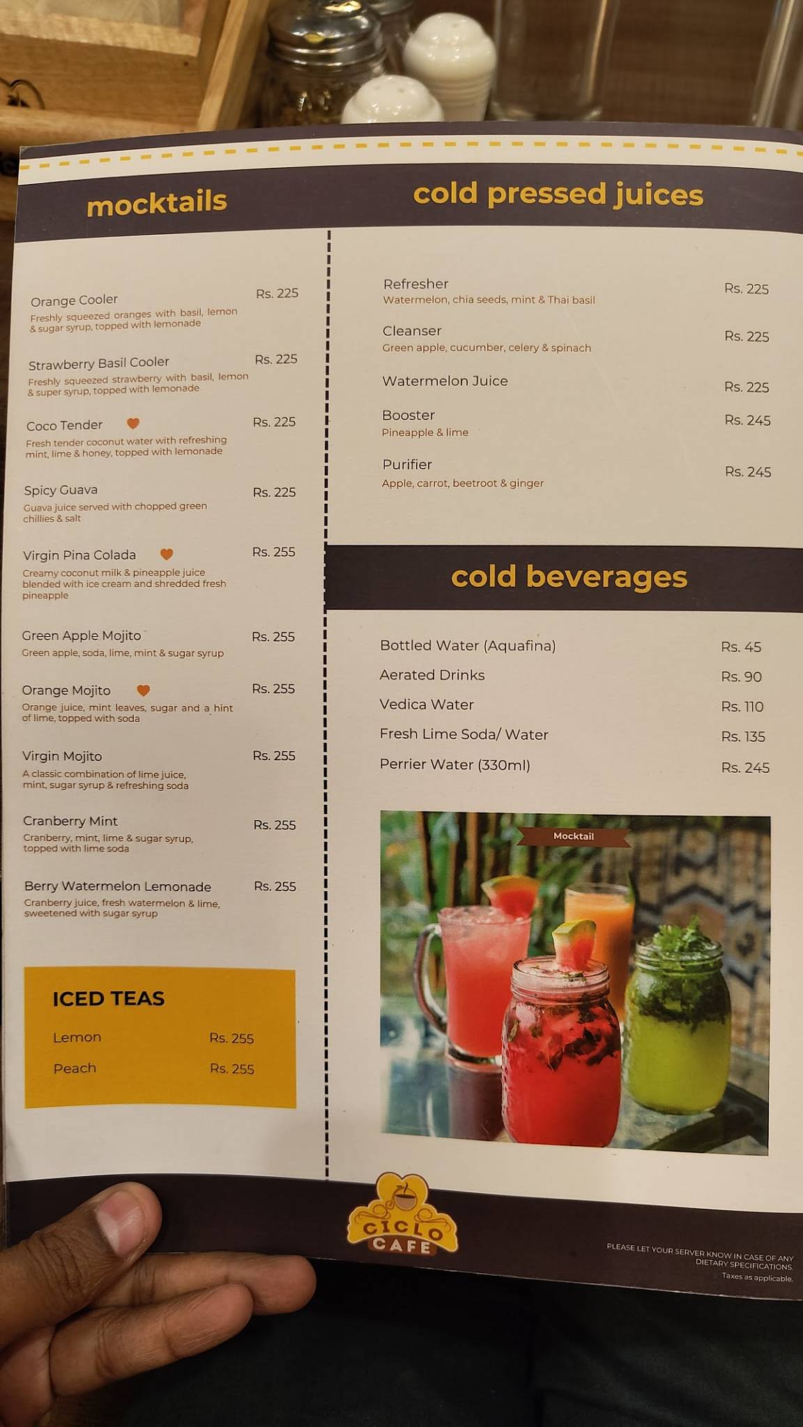 Menu at Ciclo Cafe, Chennai, No. 17