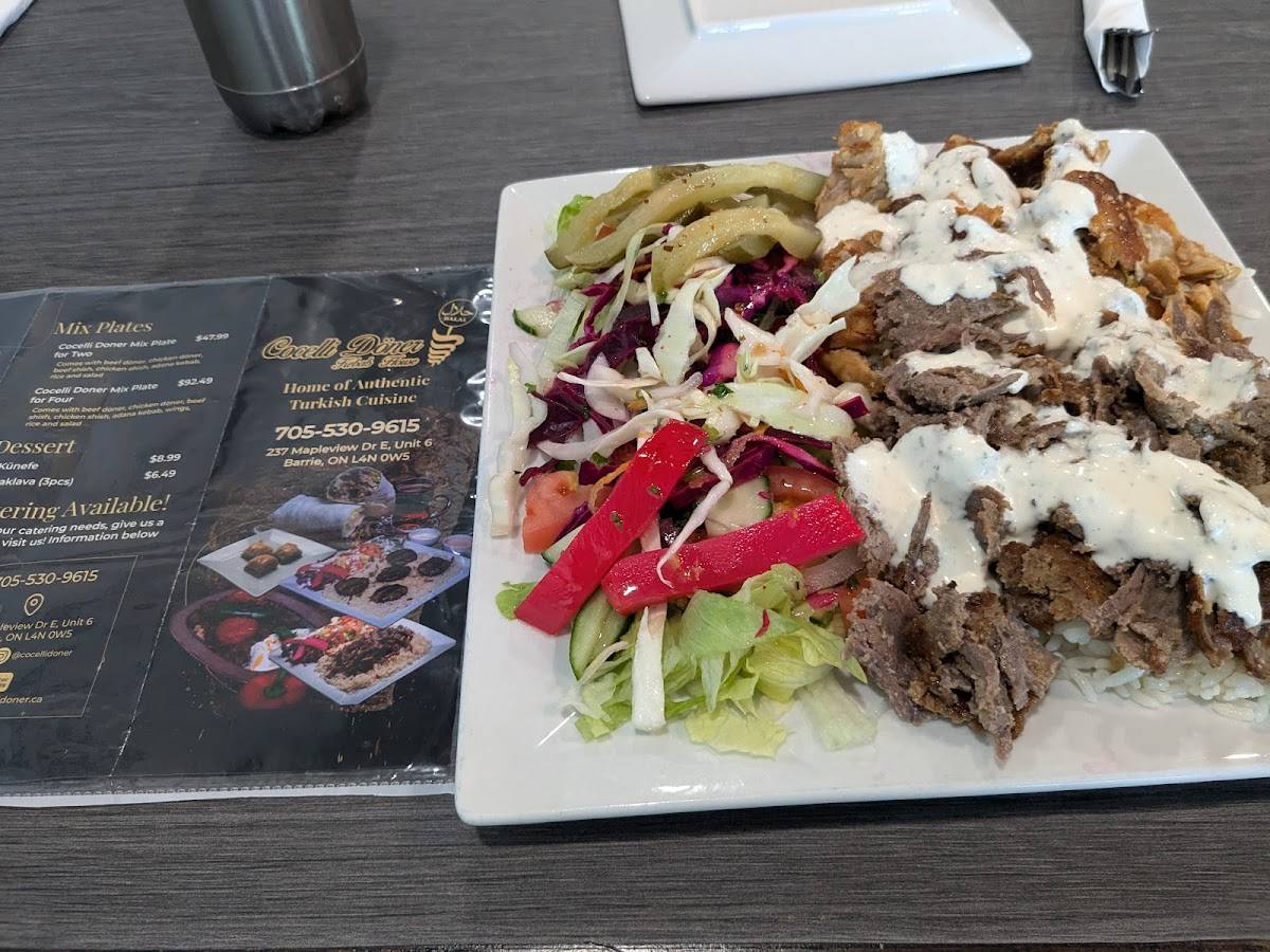 Menu at Cocelli Doner Kebab House restaurant, Barrie