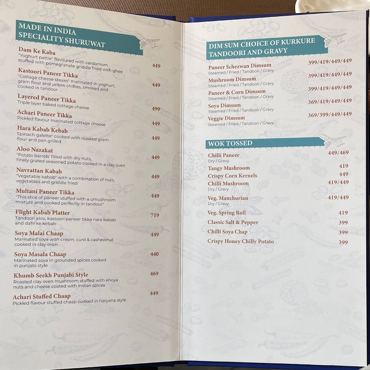 Menu at Dine In The Clouds - Ahmedabad, Ahmedabad