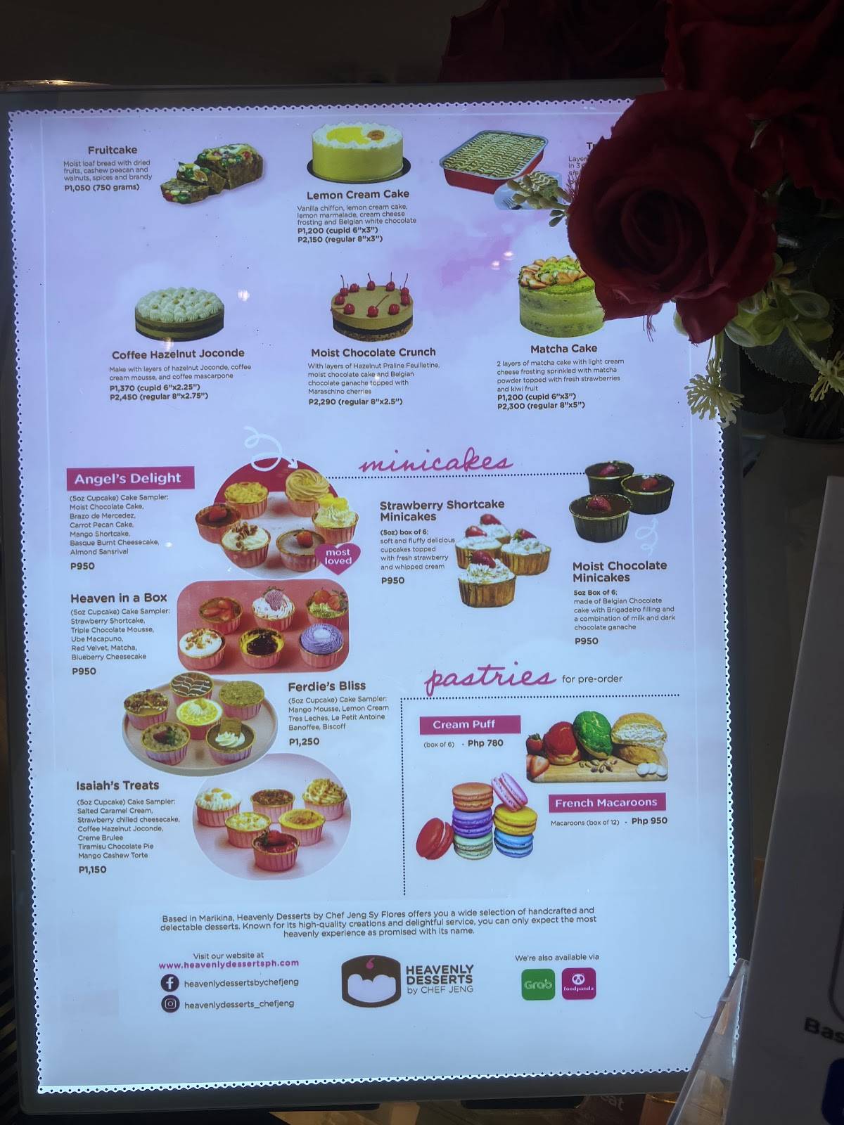 Menu at District One restaurant, Taguig