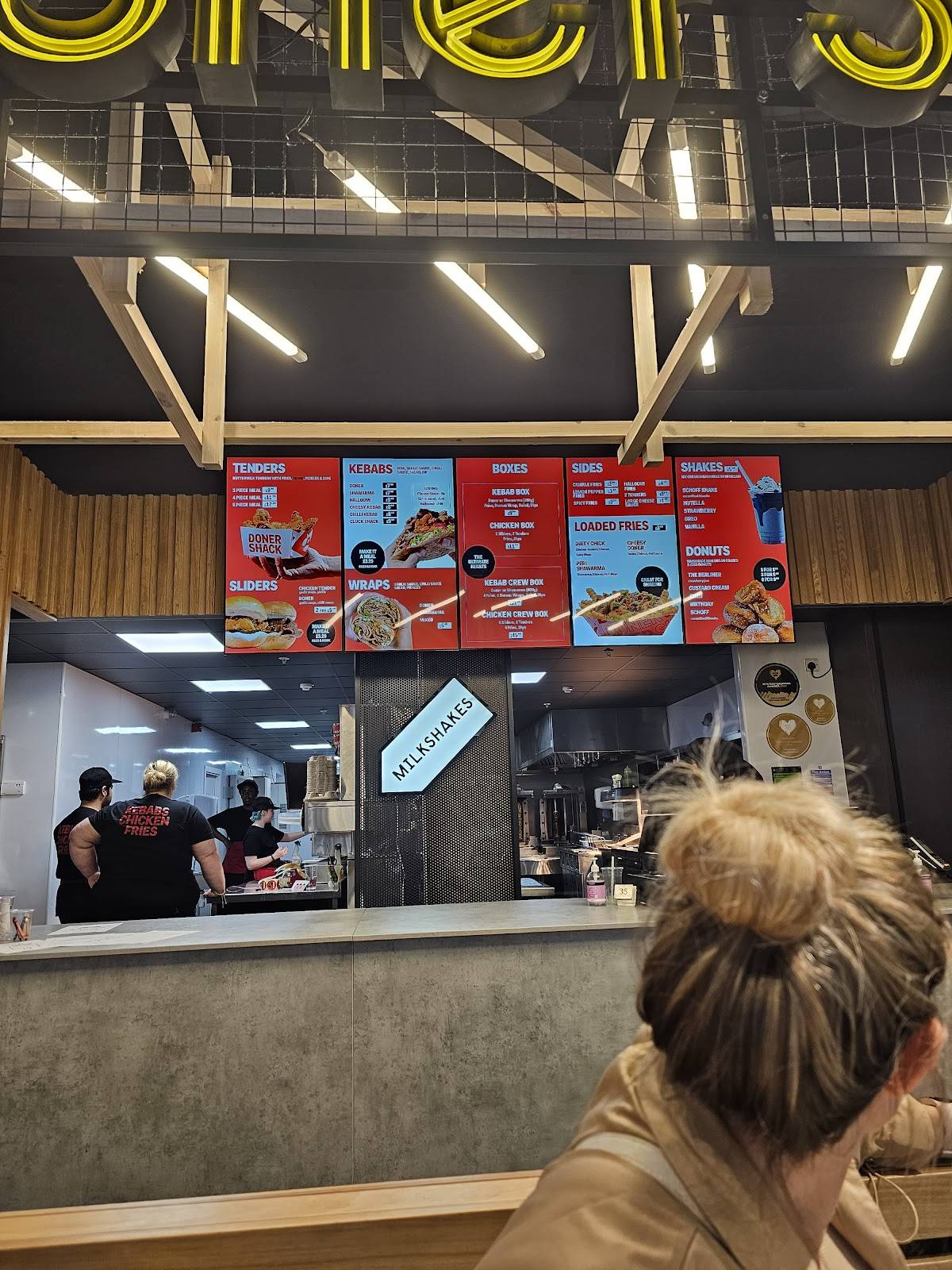Menu at Doner Shack restaurant, Manchester