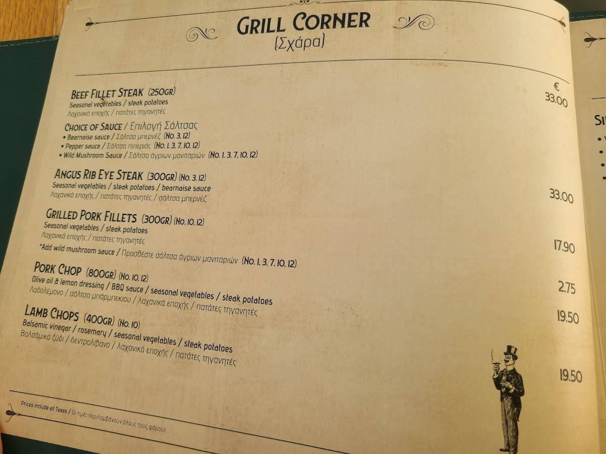 Menu at Draught Microbrewery, Limassol, Vasilissis Street