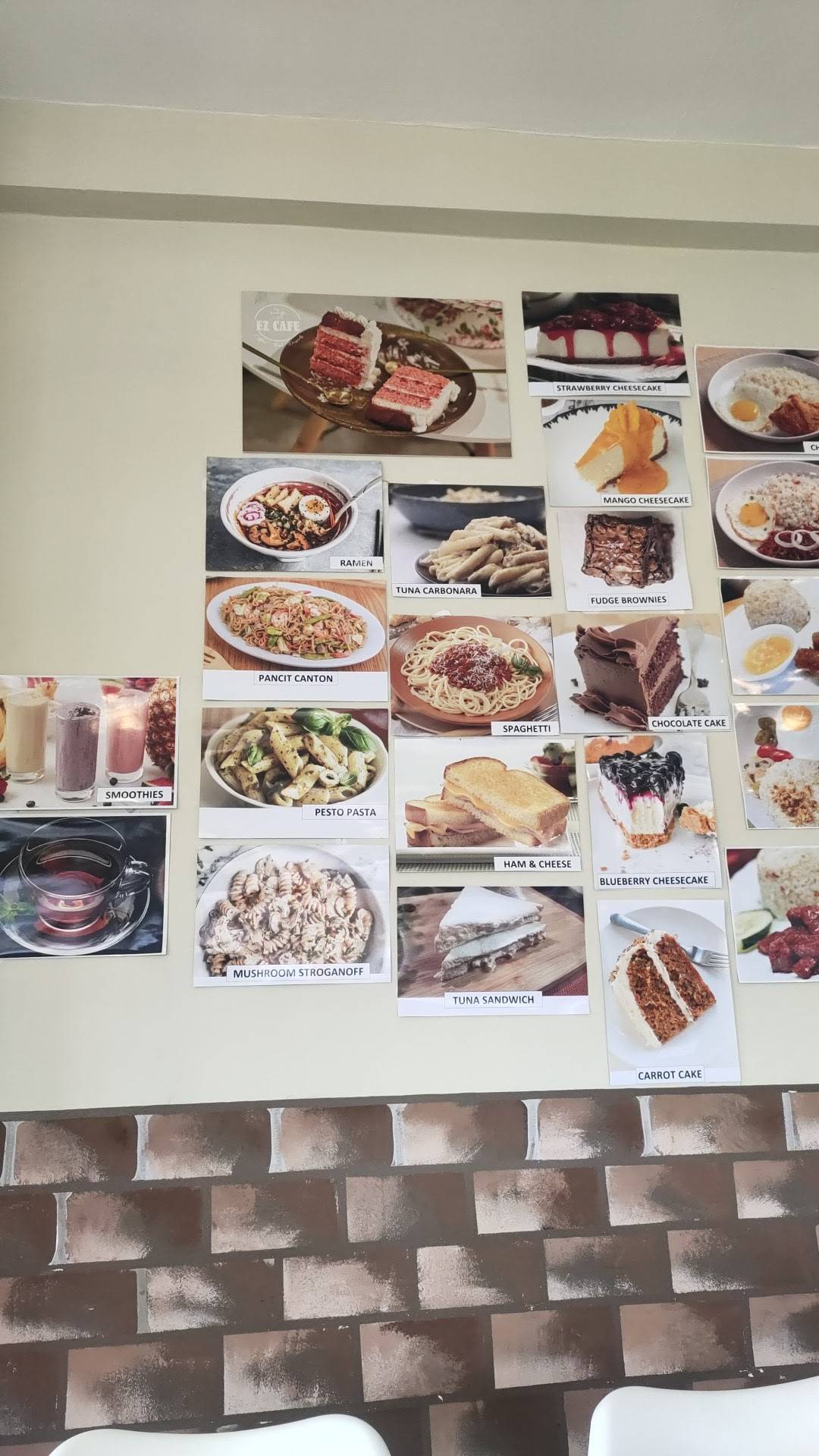 Menu at EZ Cafe Masbate, Masbate City