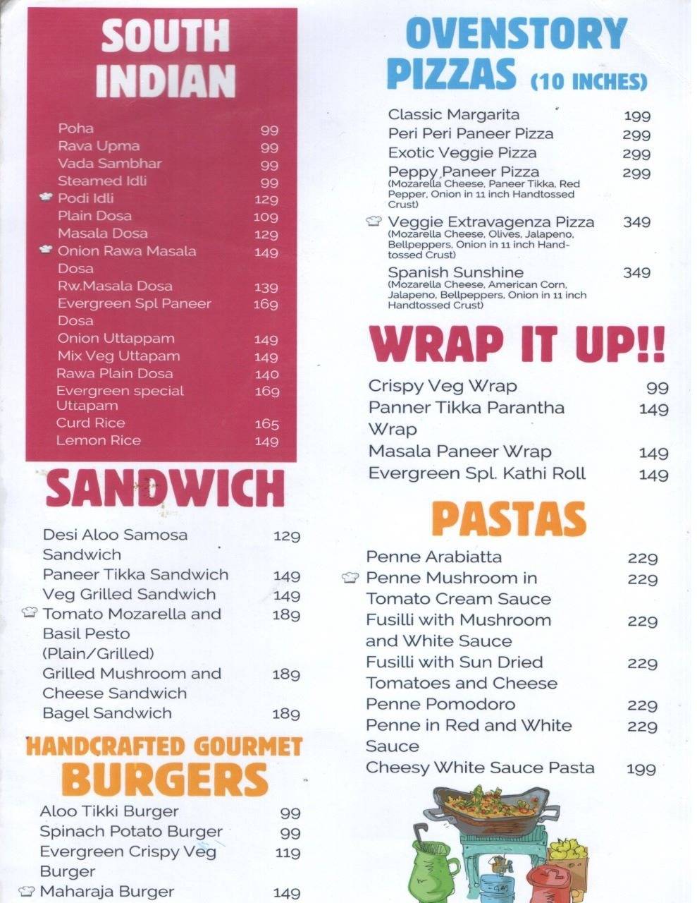 Menu at Evergreen Restaurant & Sweet House, Delhi