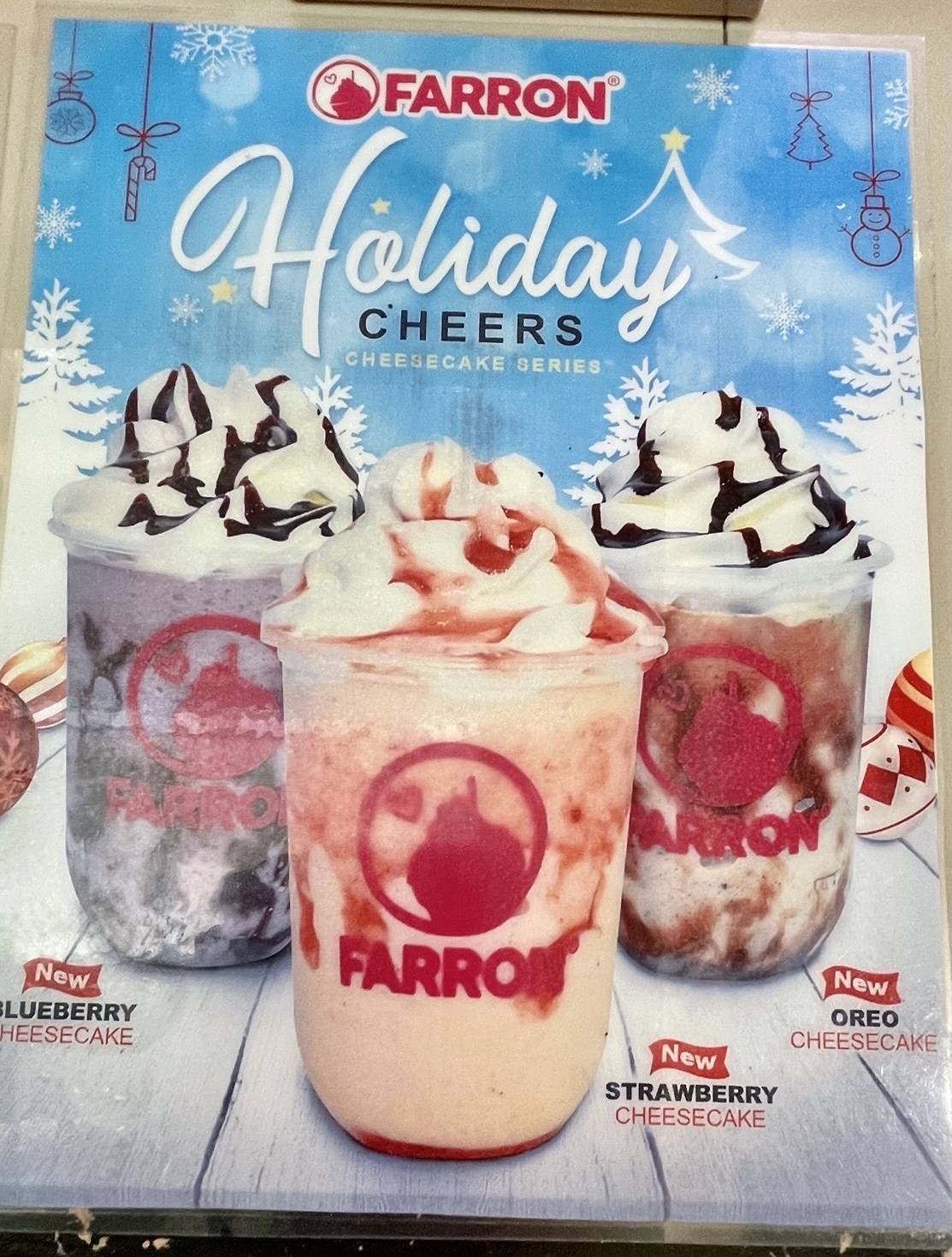 Menu at Farron Cafe, Manila, SM City San Lazaro