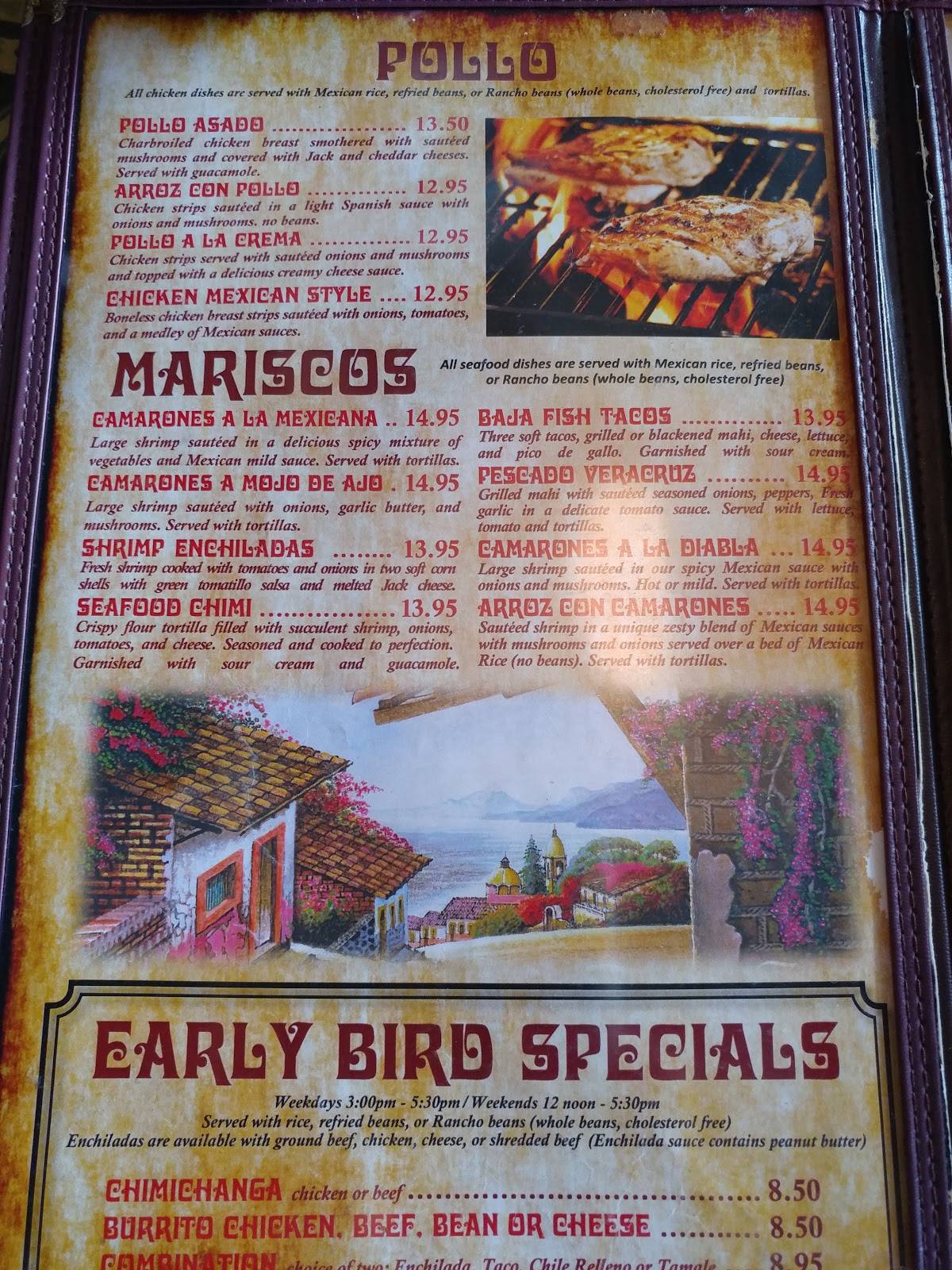 Menu at Fiesta Azteca of Suntree restaurant, Melbourne, 6765 N Wickham ...