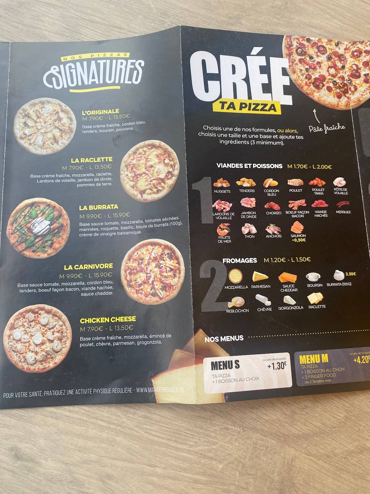 Carta del restaurante Five Pizza Original - Melun, Melun