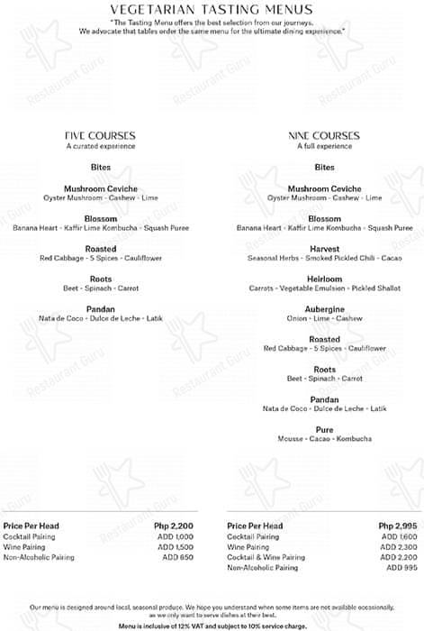 Menu at Gallery By Chele restaurant, Taguig