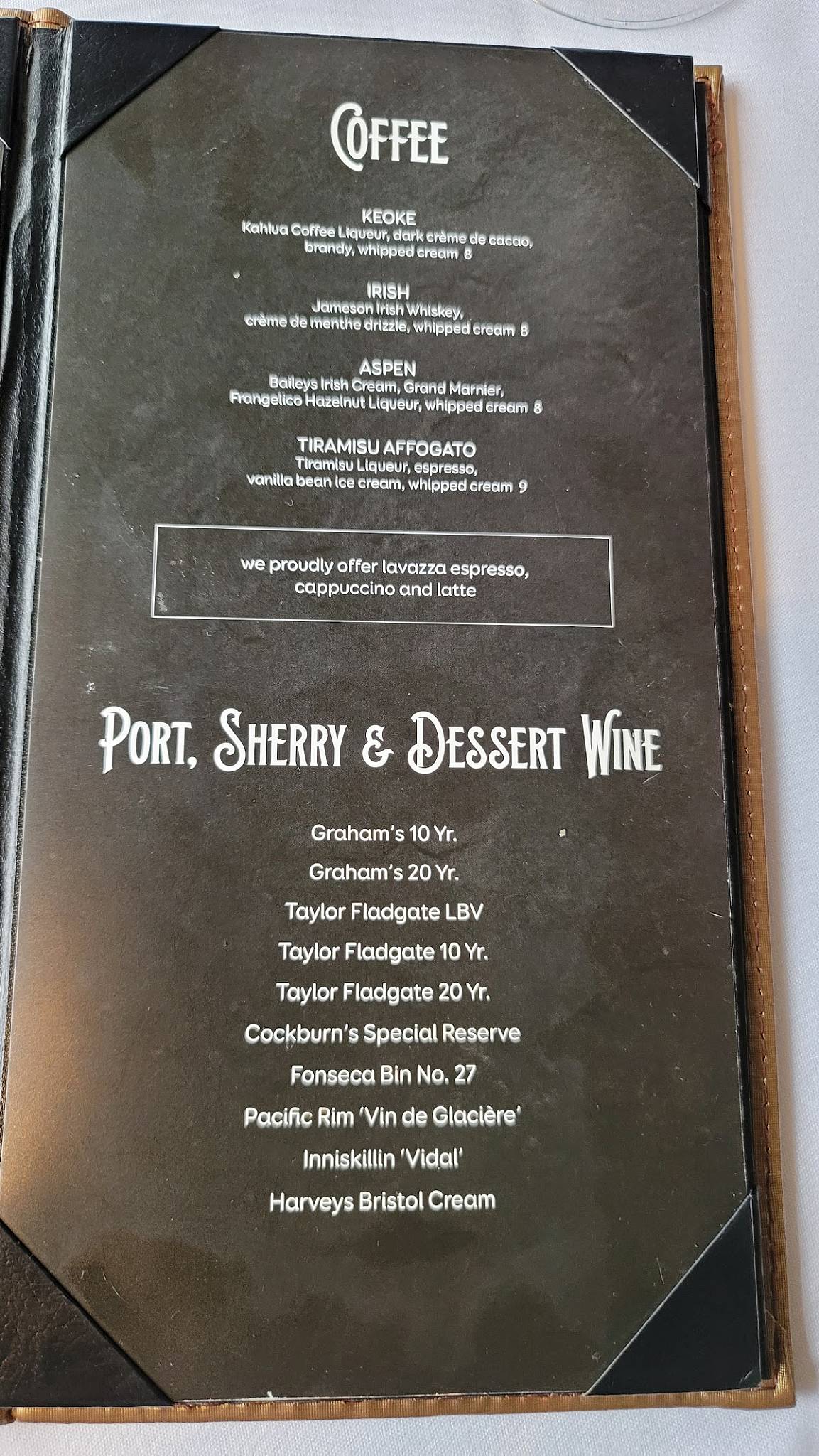 Menu at Gandy Dancer restaurant, Ann Arbor