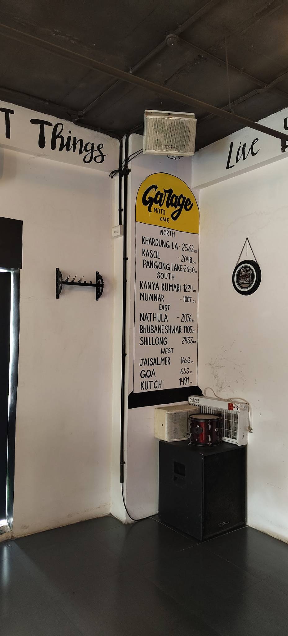 Menu at Garage Moto Cafe, Hyderabad, Pavani Equinox