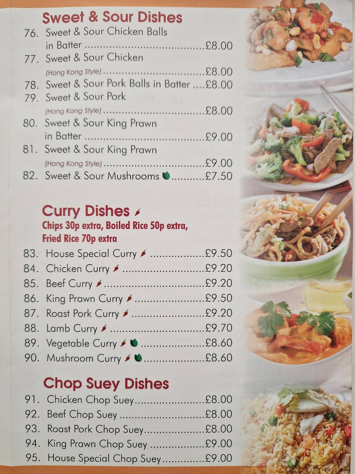 Menu at Golden Palace Chinese Takeaway restaurant, Weston-super-Mare