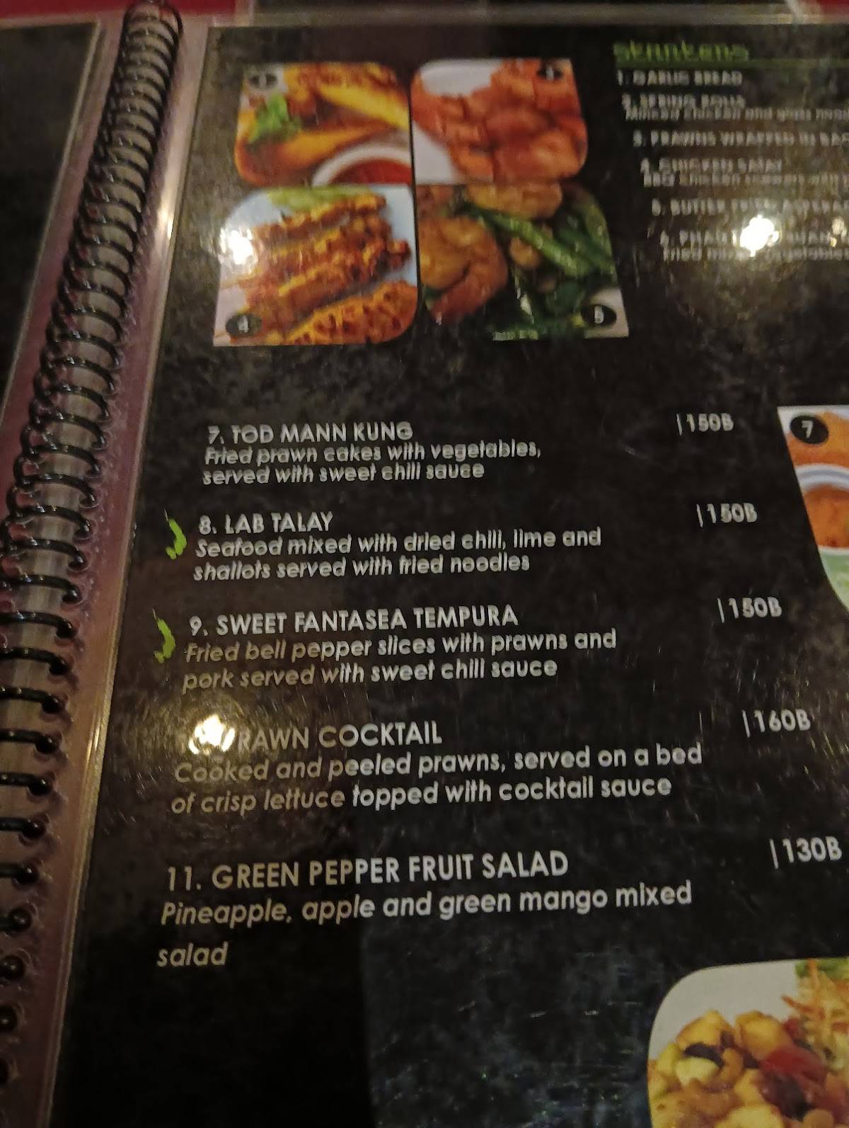 Menu at Green Pepper Khao Lak Restaurant, Khuekkhak