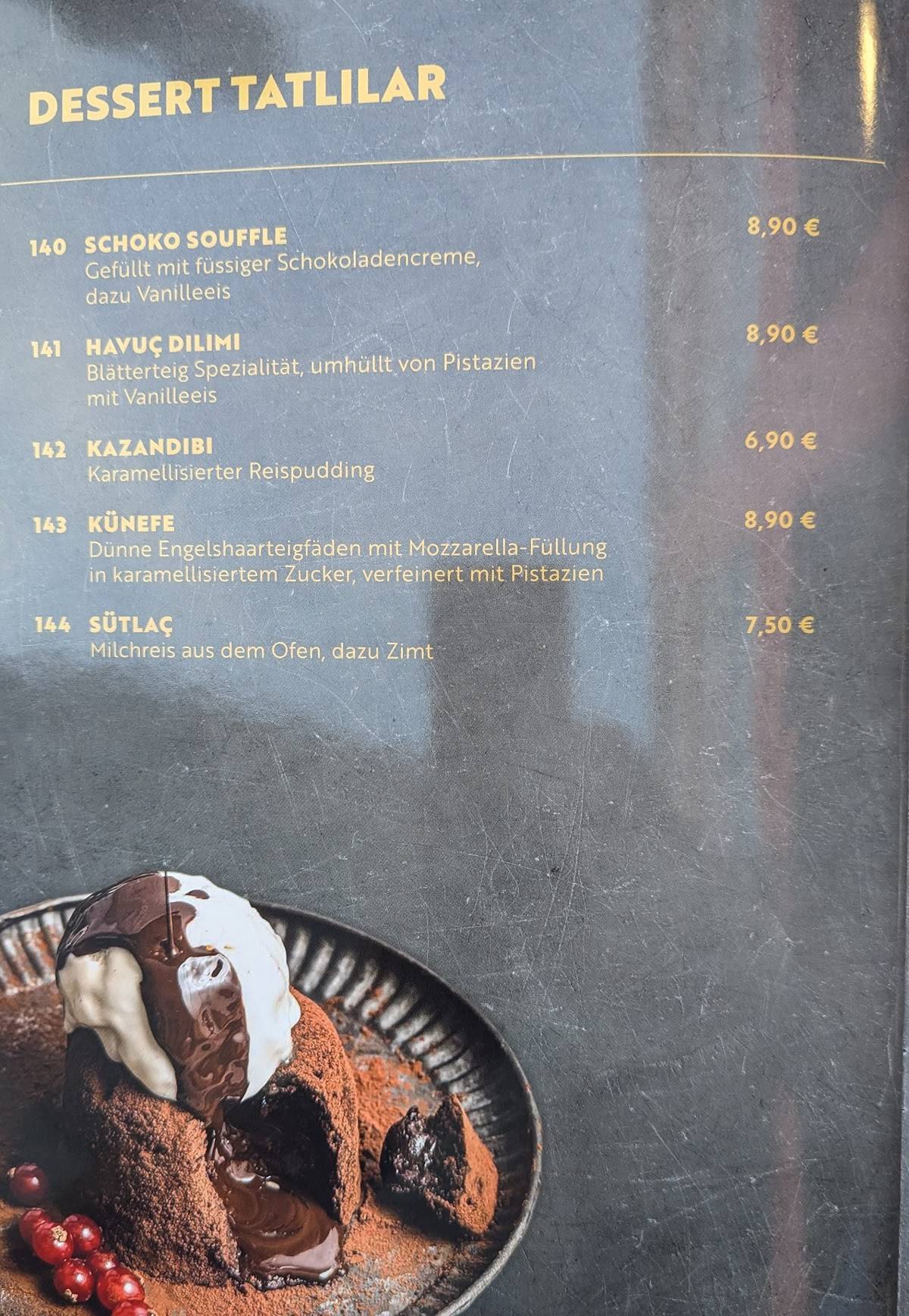 Speisekarte von Restaurant Hanedan, Bonn