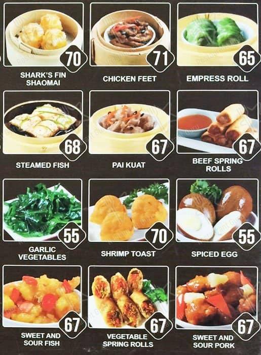 Menu at Harbour City, Mandaue City, NorthDrive Mall