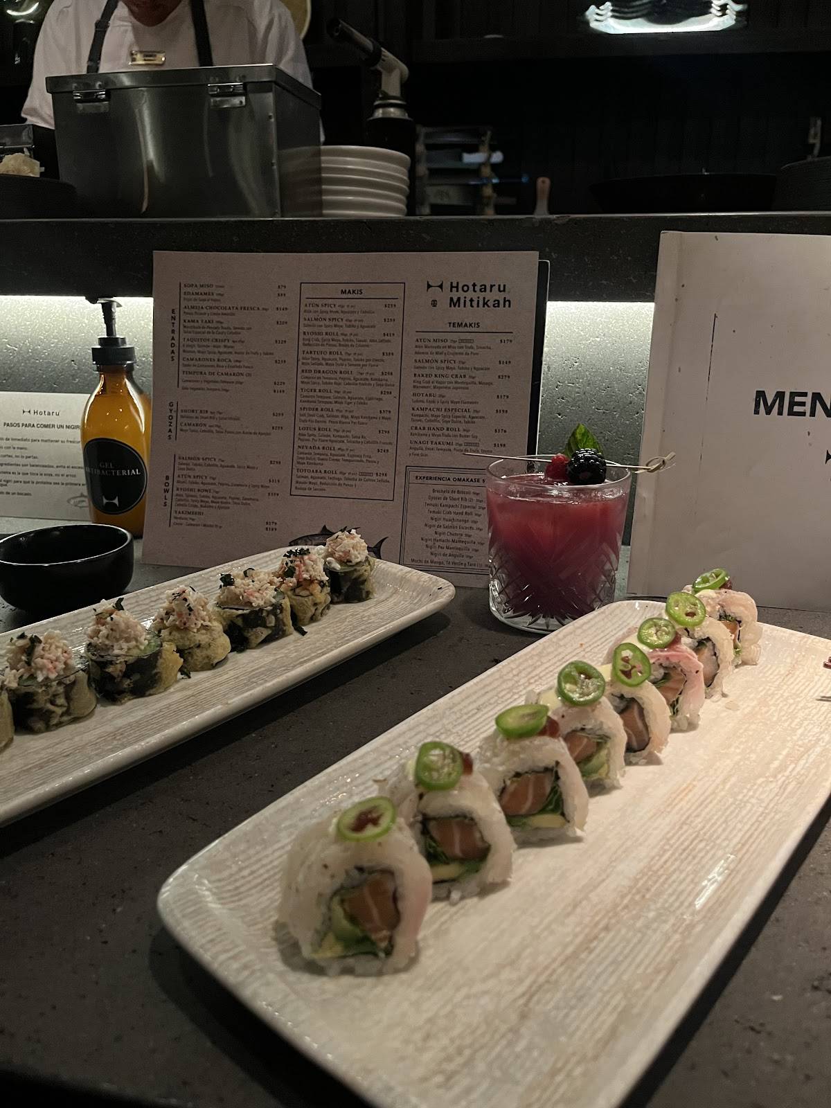 Carta del restaurante Hotaru Mitikah, Ciudad del México