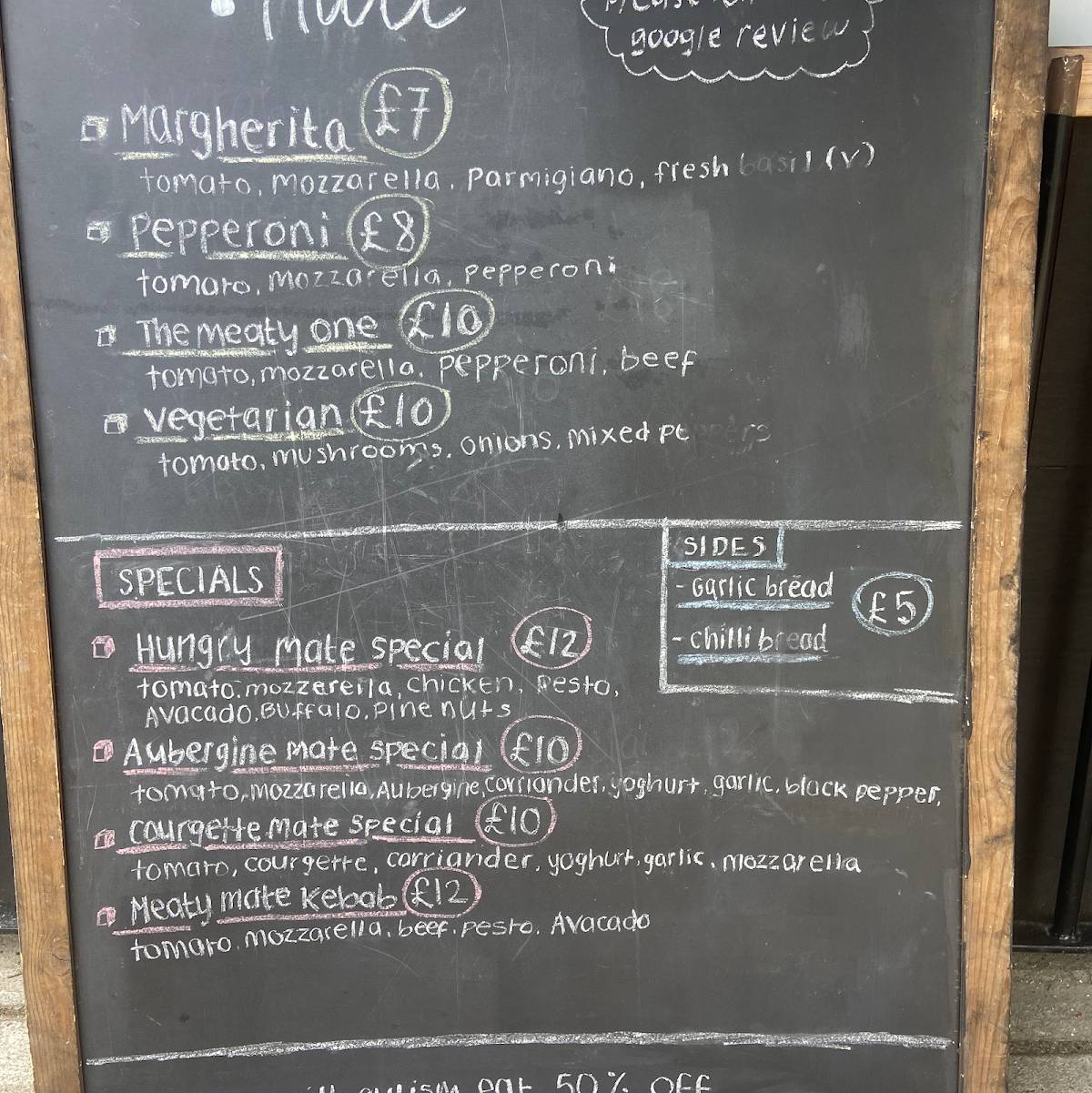 Menu at Hungry Mate Pizzeria Wallington, Wallington