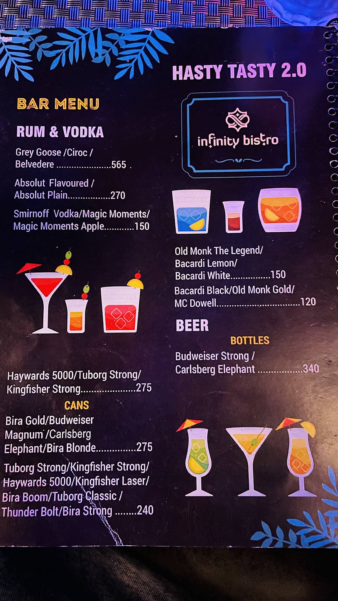 Menu at Infinity Bistro, Allahabad