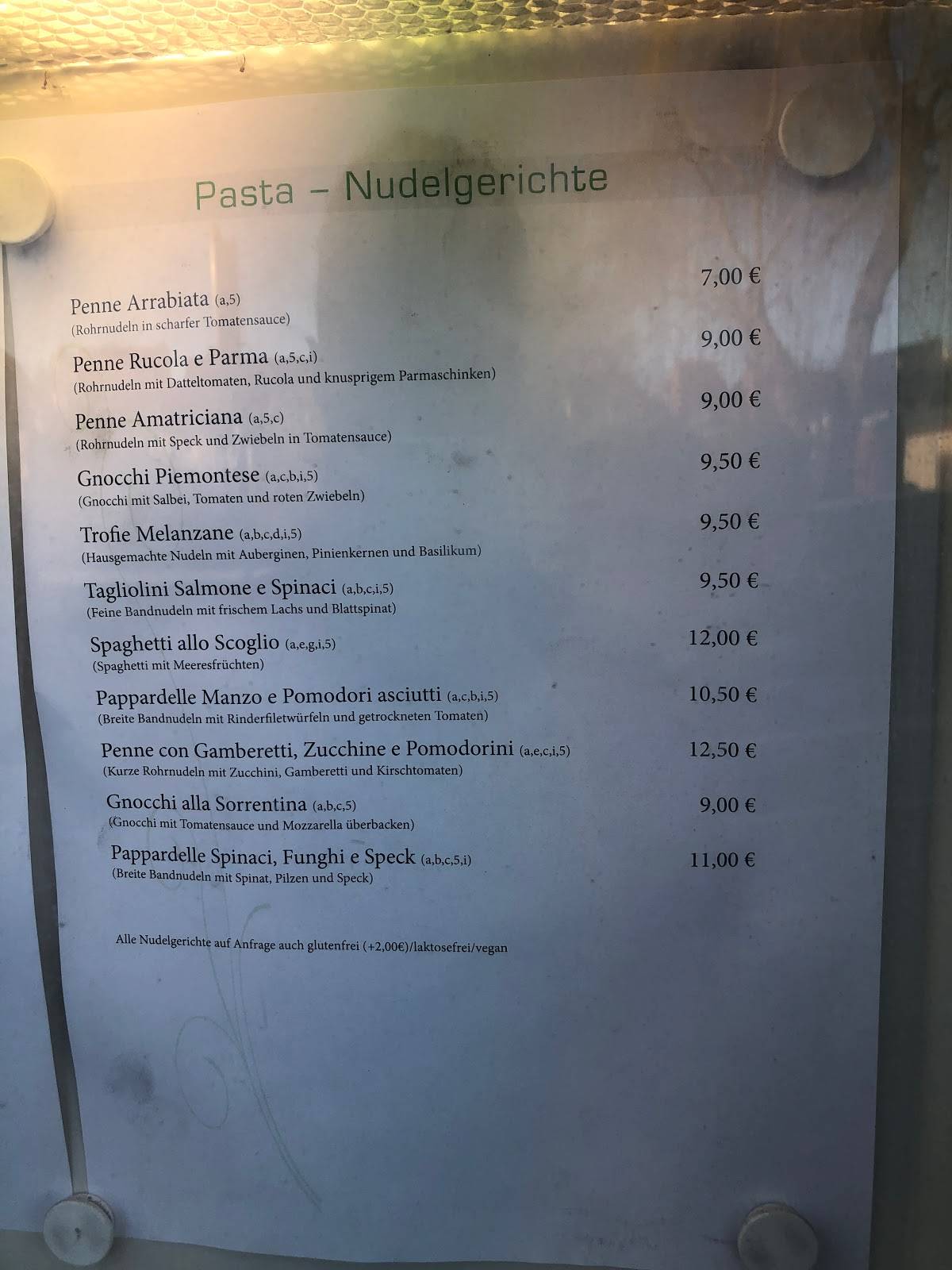 Speisekarte von Isola Bella Ristorante Pizzeria Tuttlingen, Tuttlingen