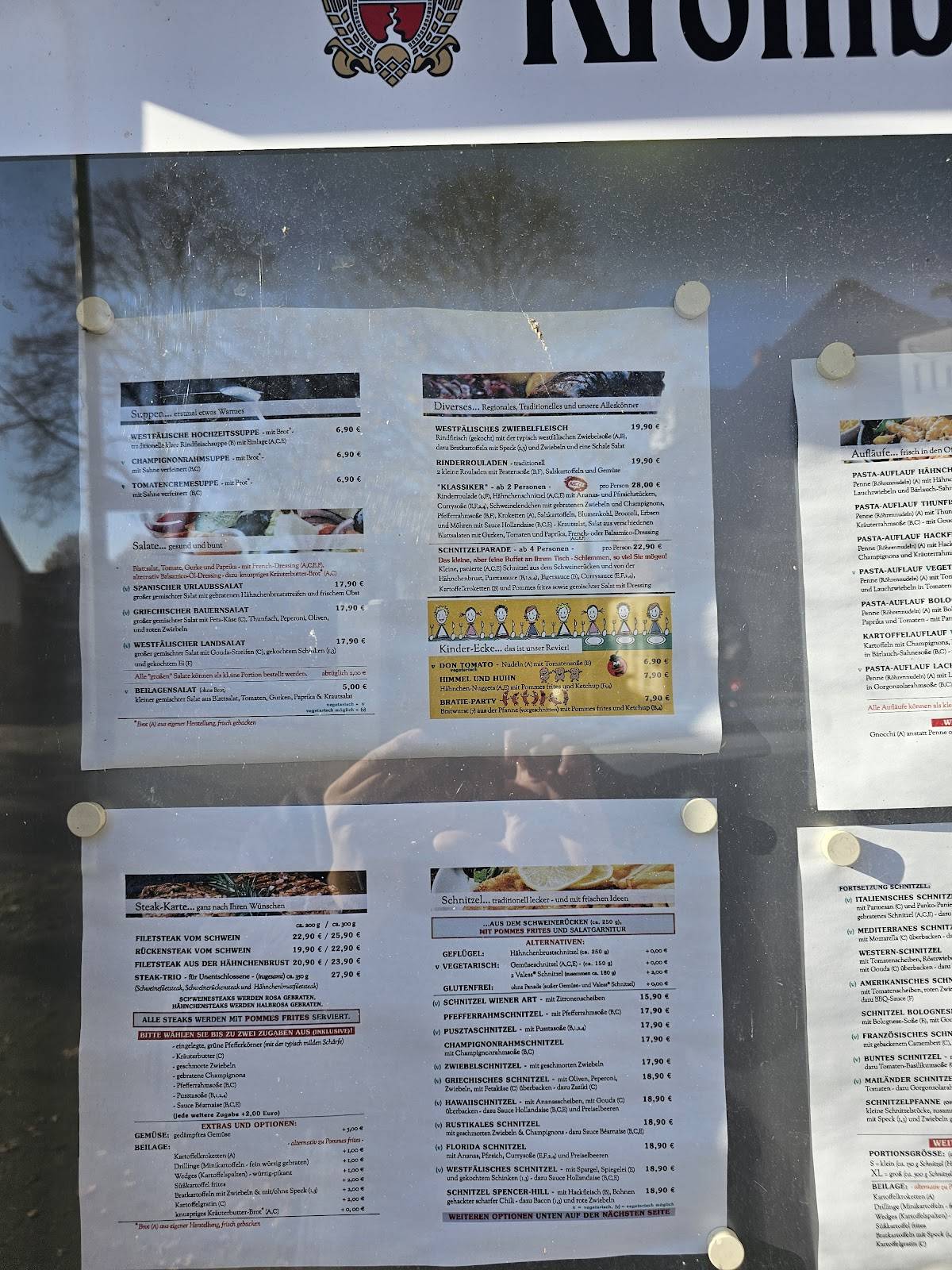 Speisekarte von Restaurant Keull, Coesfeld
