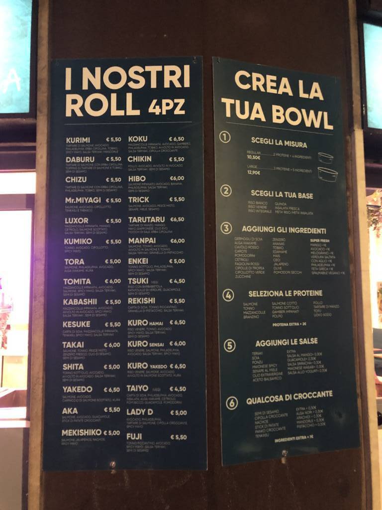 Menu at Koku poke n'roll & Booba'z Bubble Tea restaurant, San Donato ...