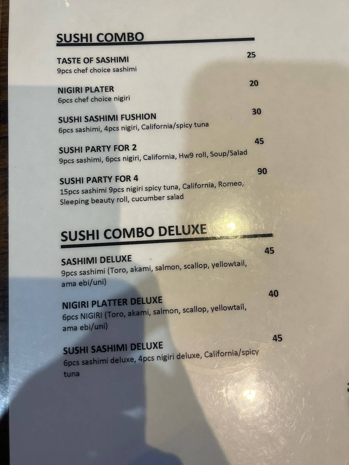 Menu at Konnichiwa of Lexington, SC restaurant, Lexington
