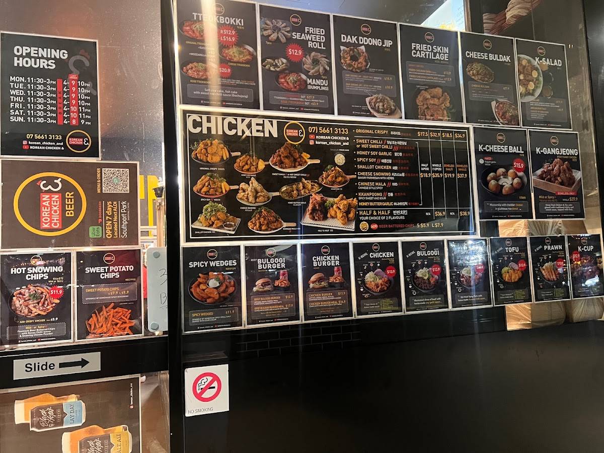 Menu at Korean Chicken & Beer(Southport) restaurant, Southport