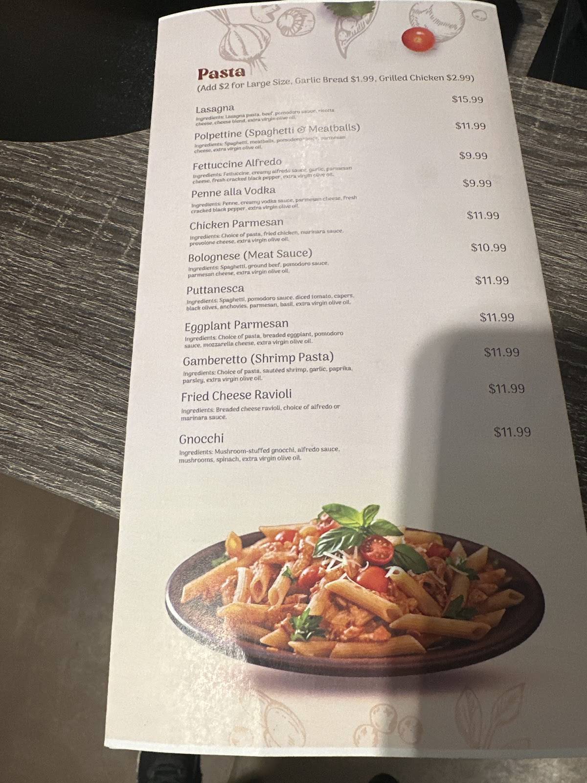 Menu at Kozi Italian Street Food Charlotte restaurant, Charlotte